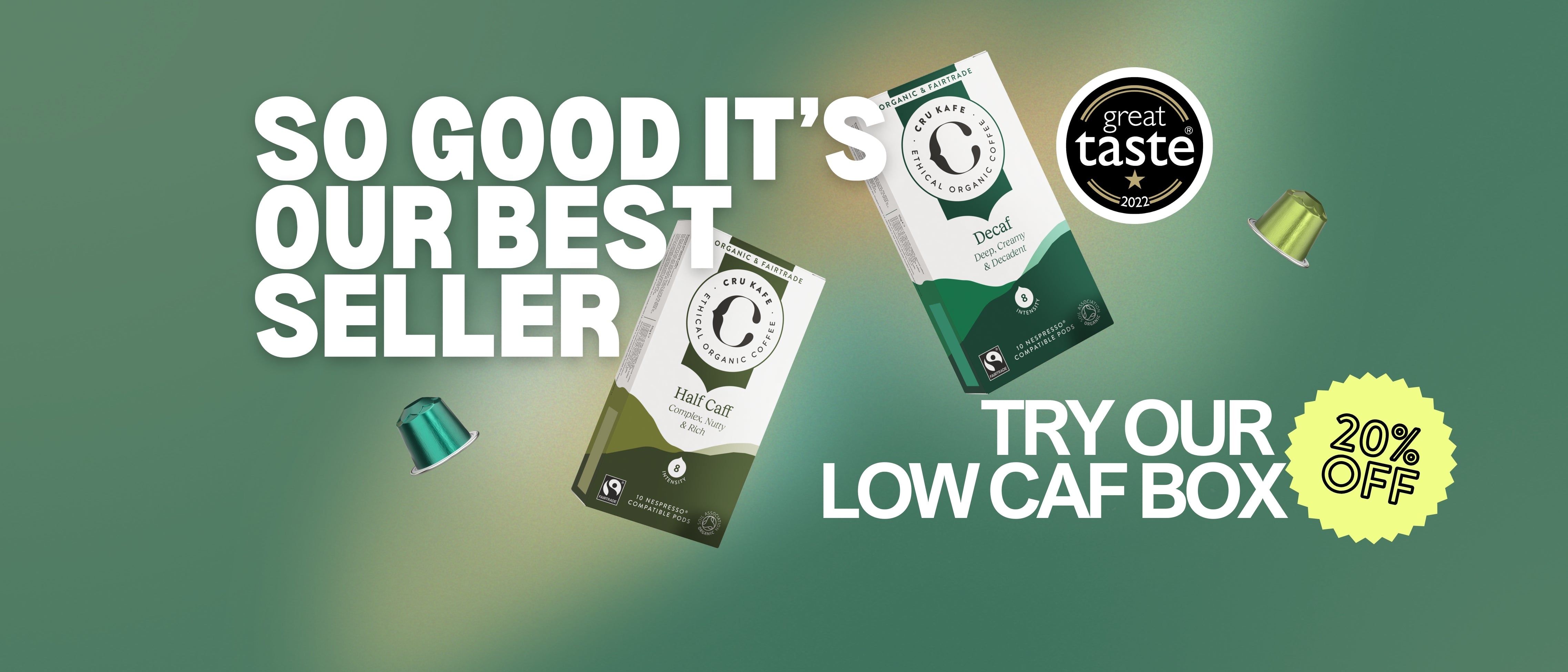 CRU Kafe | Organic Coffee Pods | Organic, Ethical & Fairtrade Coffee